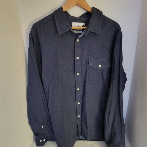 Goodfellow & Co | Shirts | New Mens Goodiellow Co Blue Long Sleeve ...